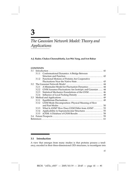 Pdf The Gaussian Network Model Theory And Applications