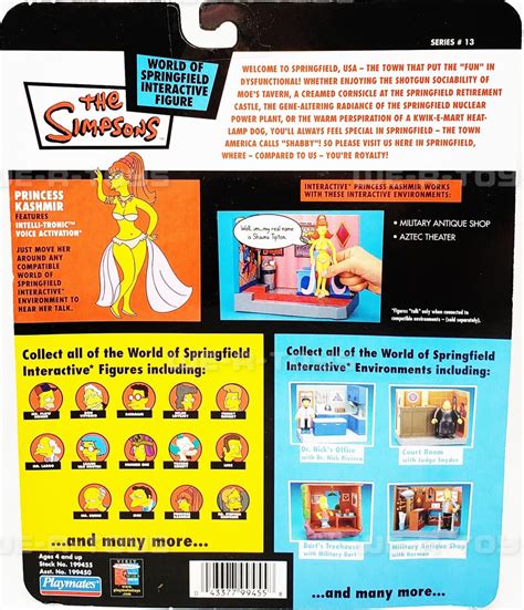 The Simpsons Princess Kashmir Interactive Figure 2003 Playmates 199455 New We R Toys