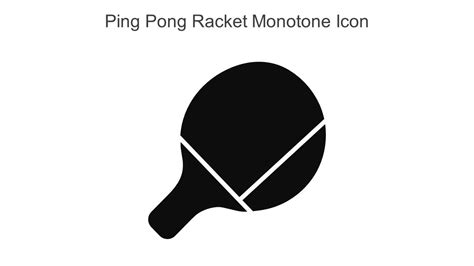 Ping Pong Racket Monotone Icon In Powerpoint Pptx Png And Editable Eps Format PPT Example