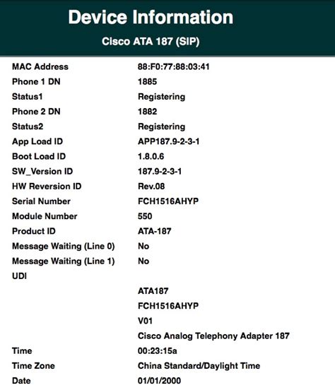 How To Configure Cisco ATA187 SIP On CME10 5 Cisco Community