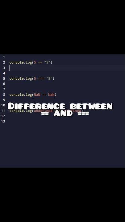 javascript interview question difference between and