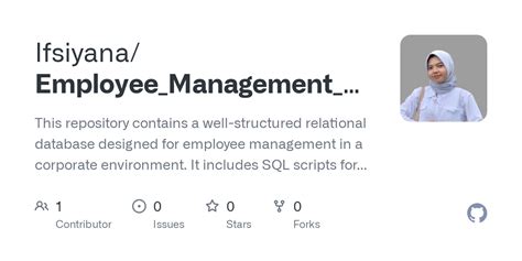 Github Ifsiyanaemployeemanagementsystemusingsql This Repository