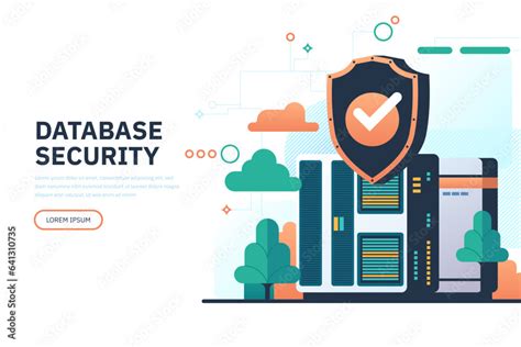 database security phishing hacker attack data server web concept