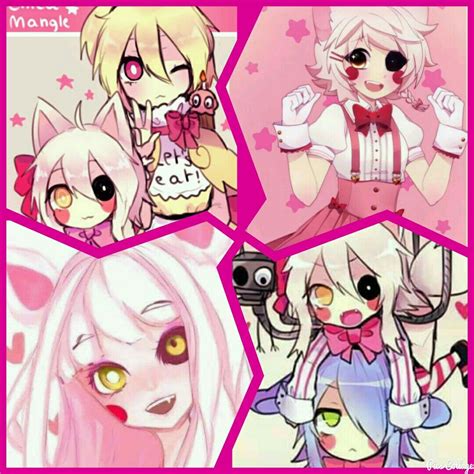 My Human Mangle Collage Fnaf Drawings Fnaf Art Fnaf