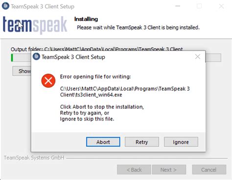 Solved Update Issue TeamSpeak Client TeamSpeak