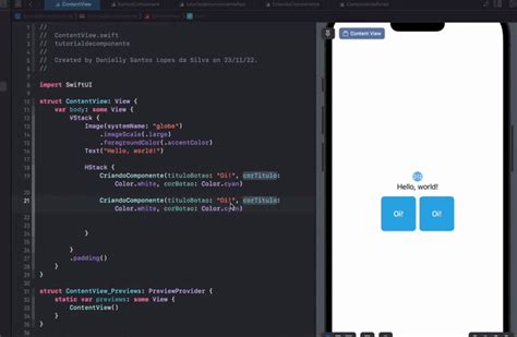 Github Daniellysantosldstutorial Como Criar Componentes Em Swiftui