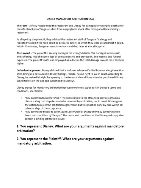 Disney Class Activities Pdf