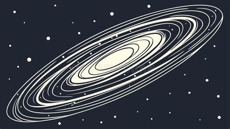 Majestic Spiral Galaxy Symbolizing Cosmic Wonder And Vastness Of Space Vector Design
