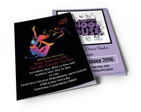 How To Write Design A Dance Recital Program PrintingCenterUSA