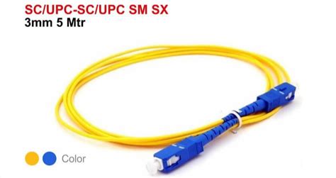 Oem Yellow Fiber Patch Cord Sc Upc Sc Upc Sm Sx At 54 Piece In Mumbai ID 22992773491