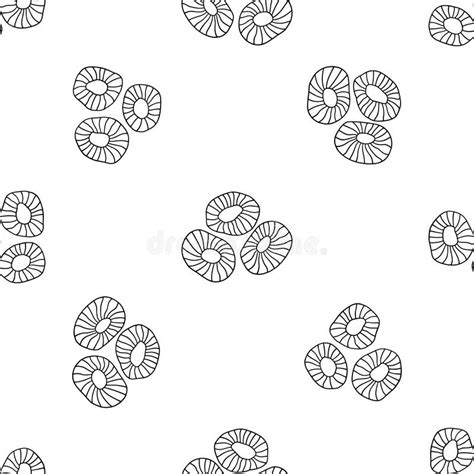 Flower Seamless Pattern Repeating Flowers Background Hand Drawn Prints Repeated Hands Draw