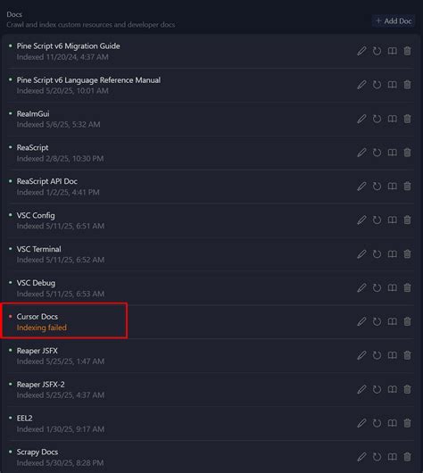 Cursors Cant Index Its Own Docs Github Docs Are 9 Months Old Llms Fulltxt Cant Be Parsed