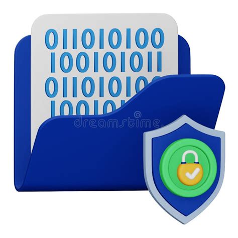 Data Encryption 3d Rendering Isometric Icon Stock Vector Illustration Of Print Encryption