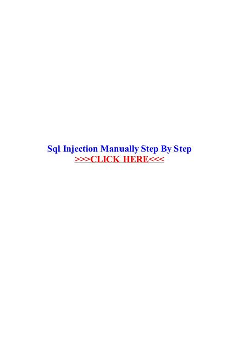 PDF Sql Injection Manually Step By Step WordPress Sql Injection Manually Step By Step