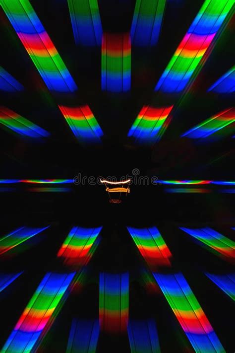 Photo Of The Diffraction Pattern Of Light From Incandescent Spiral