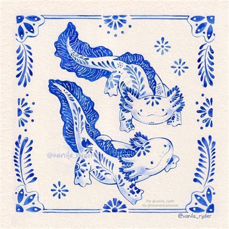 Ajolotes Talavera Mexican Art Cute Art Art Inspiration