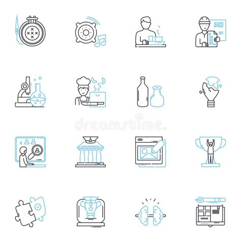 Knowledge Building Linear Icons Set Collaboration Research Learning Discovery Exploration