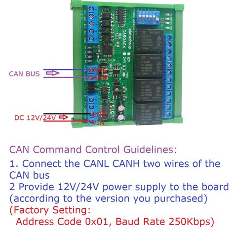 Carob08 Npn 24v Npn 8di 8do Can Relay Controller Module Rs485 Digital Io Expanding Board For Cnc