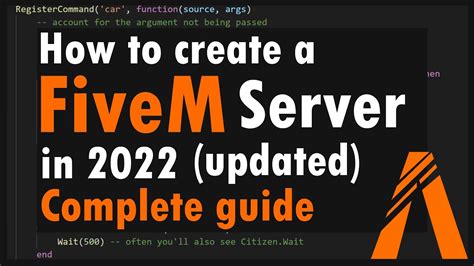 How to make a FiveM server in 2022 (UPDATED) Tutorial - YouTube