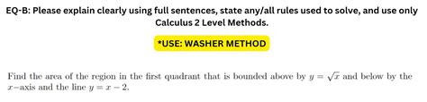 Solved Eq B Please Explain Clearly Using Full Sentences