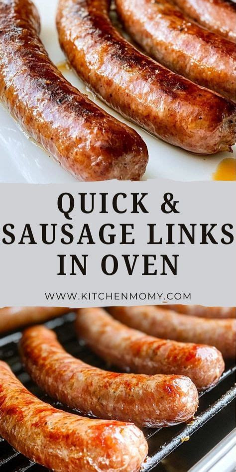 How To Cook Sausage Links In Oven? | Recipe in 2024 | How to cook sausage, Sausages in the oven ...