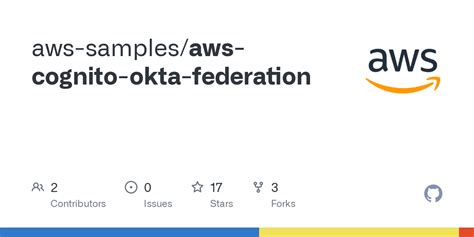 GitHub Aws Samples Aws Cognito Okta Federation
