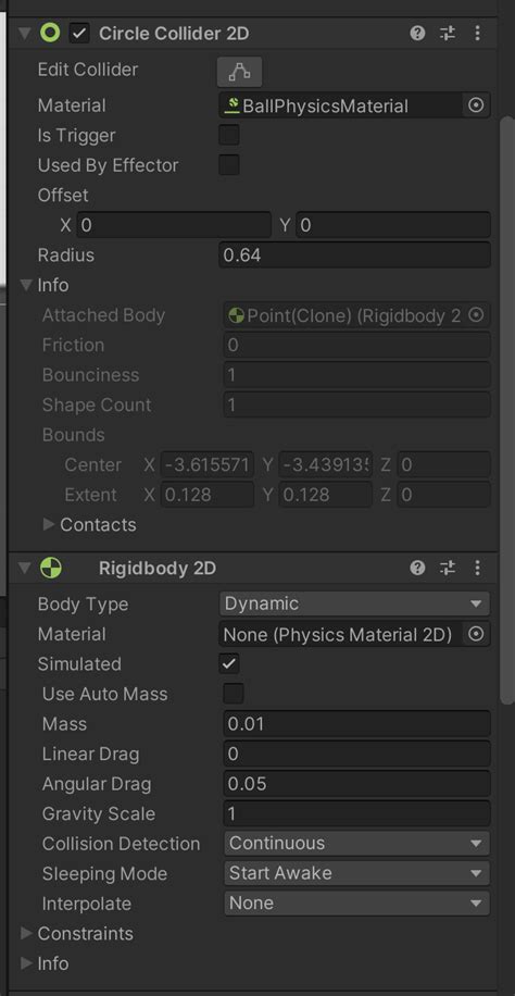 Unity Game Engine How To Have Correct 2d Bouncing Balls Of The Walls