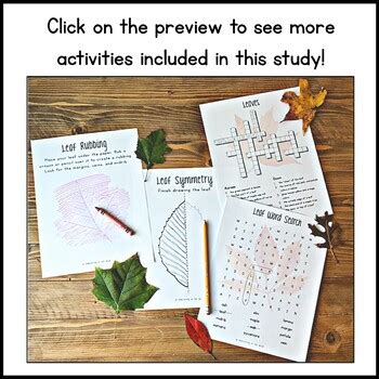 Leaf Unit Study By Educating In The Wild TPT