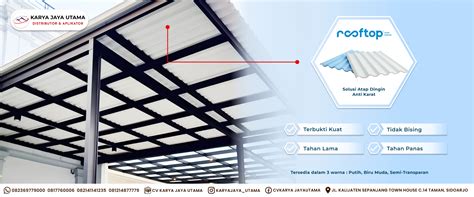 Atap uPVC Rooftop Untuk Kanopi Rumah Tinggal – Bisa Kirim Seluruh ...