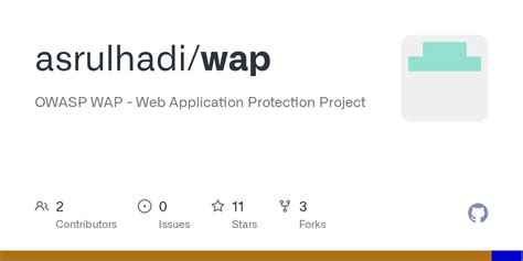 github asrulhadi wap owasp wap web application protection project