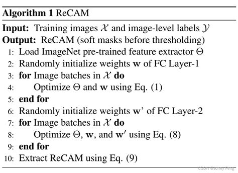 三十四章：class Re Activation Maps For Weakly Supervised Semantic Segmentation ——弱监督语义分割中的类别重新激活图 Csdn博客
