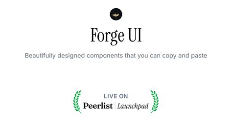 forge ui peerlist