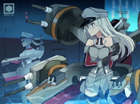 Bismarck And Graf Zeppelin Kantai Collection Drawn By Fujiyama Ichiha Danbooru