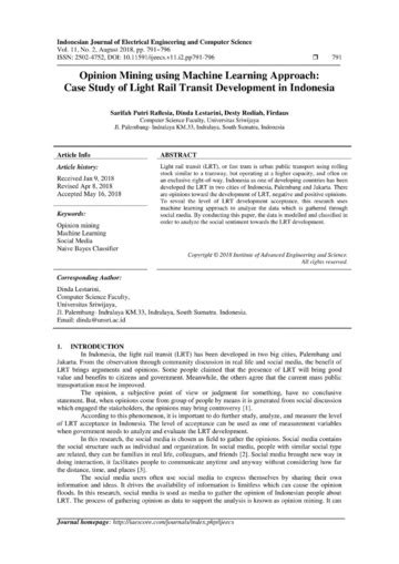 Opinion Mining Using Machine Learning Approach Case Study Of Light