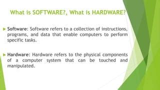 Differences Between Software And Hardware Presentation Pptx