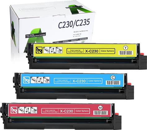 Amazon.com: 3 Pack for Xerox C230 / C235 006R04384 006R04385 006R04386 ...