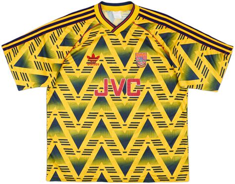 1991 93 Arsenal Away Shirt 910 Lxl