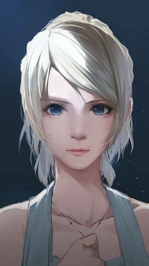 Blonde Final Fantasy Women Artwork Lunafreya Nox Fleuret Final