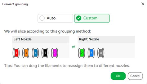 Introduction To Filament Grouping Strategy For Dual Nozzle Printers