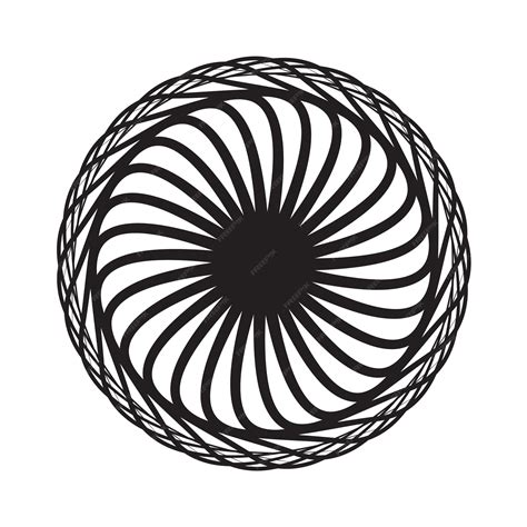 Premium Vector Abstract Circular Geometric Elements Round Pattern Decorative Vector Design