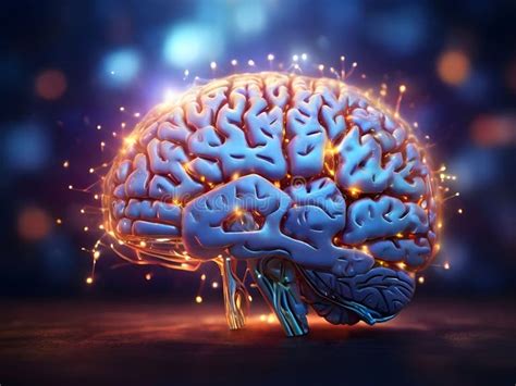 Brain With Firing Neurons Stock Illustration Illustration Of Activity