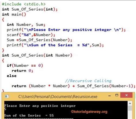 Recursion In C