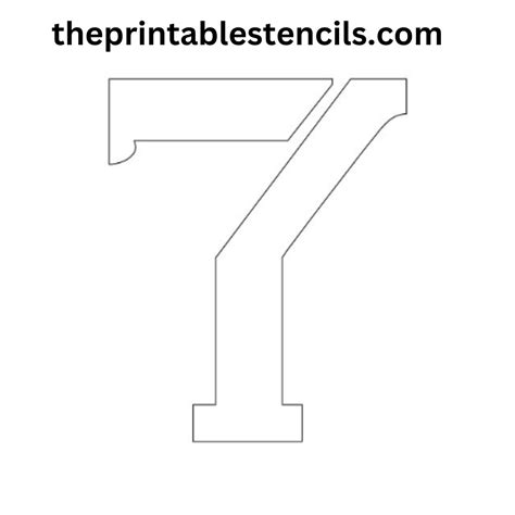 Free Printable 3 Inch Number Stencils 1 10