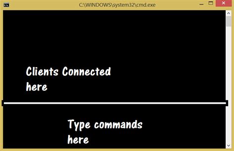 C Split The Cmd Prompt Into Two Parts Stack Overflow