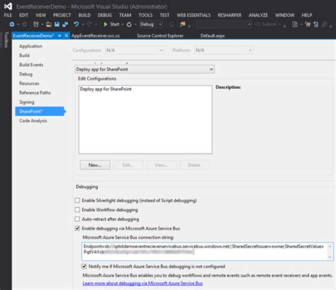 Blogatworkat Using Azure Servicebus For Debugging Sharepoint 2013