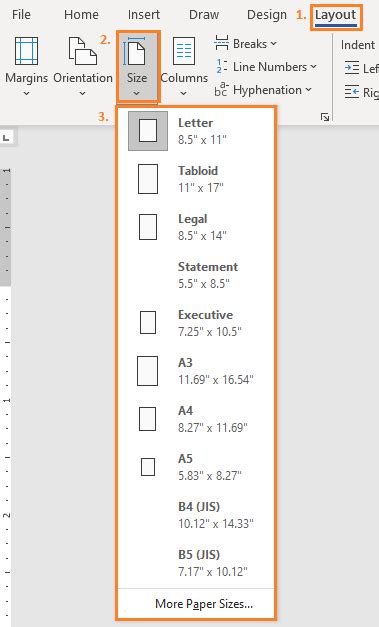 MS Word Changing Page Size For Fluk Sake