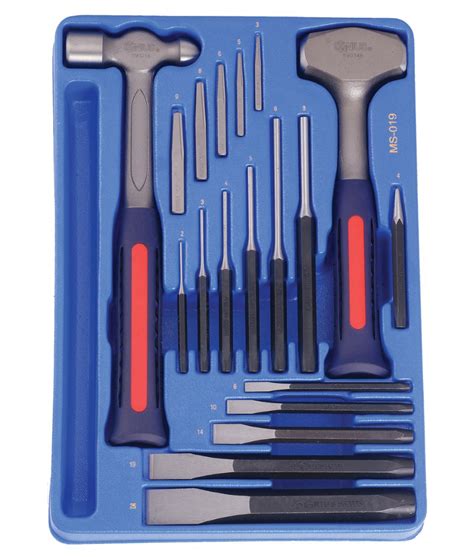 19 Piece Punch Chisel And Hammer Set AG Tools
