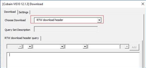 Custom Query Tab Download Form