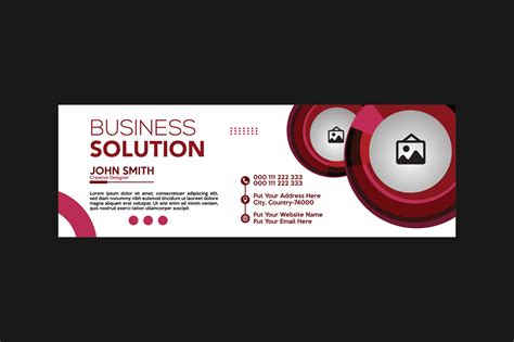 Modern Email Signature Header Design Template 13431931 Vector Art At Vecteezy