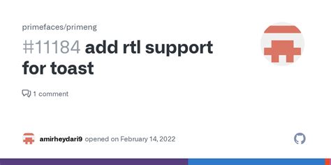 Add Rtl Support For Toast · Issue 11184 · Primefacesprimeng · Github